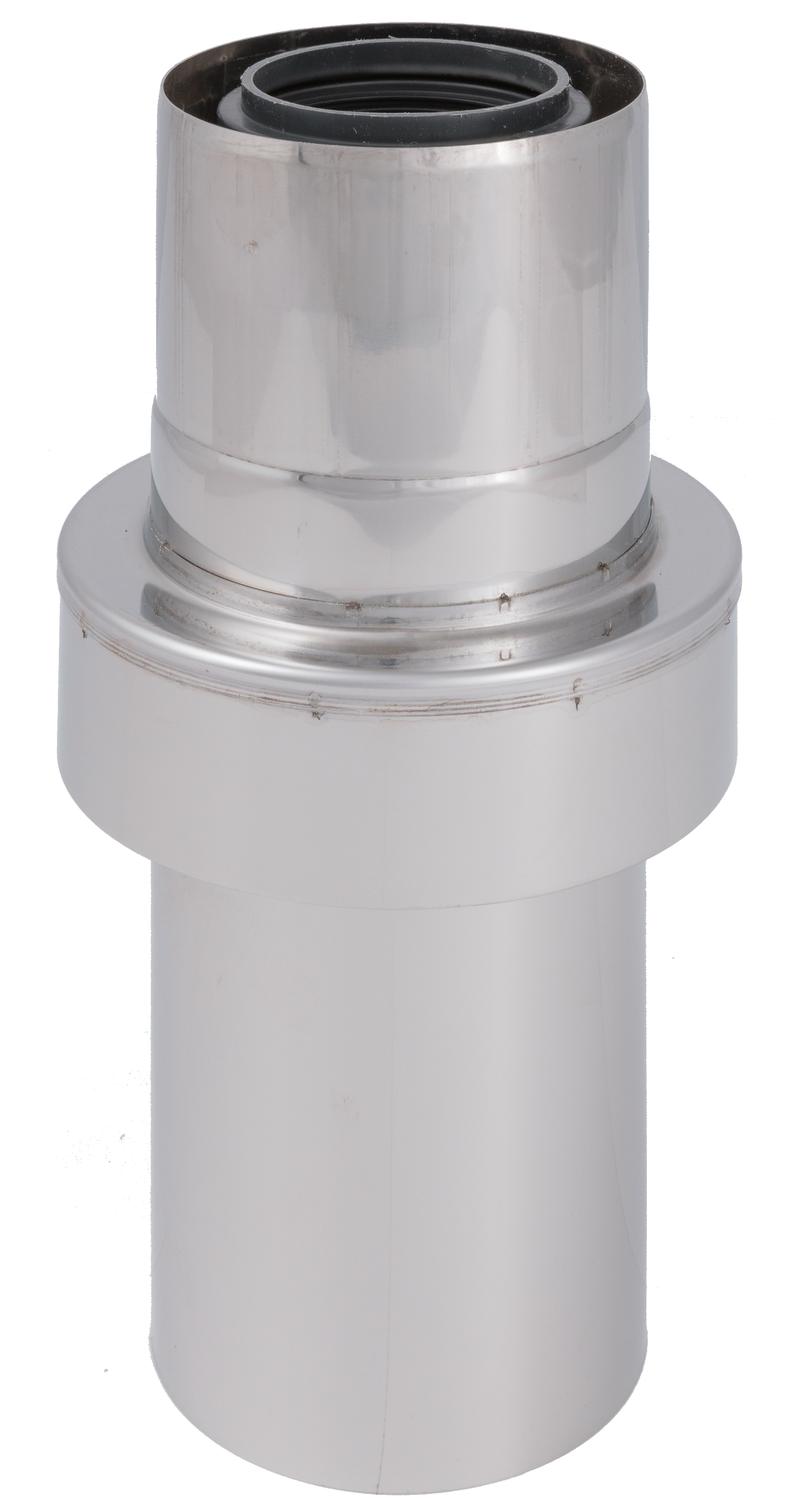 Abgasrohr gerade mit Zuluftansaugung - LAS doppelwandig aus PP ...